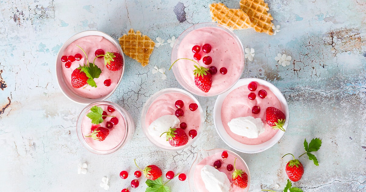 Mousse aux fruits rouges