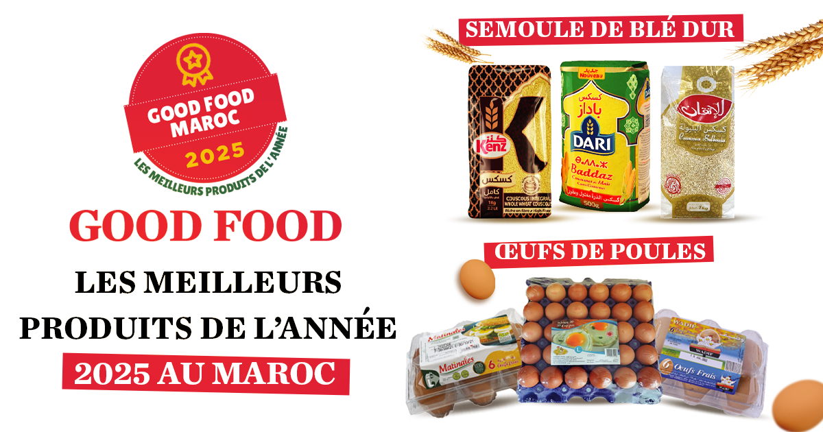 La sélection de semoule de blé dur et d'œufs de poules