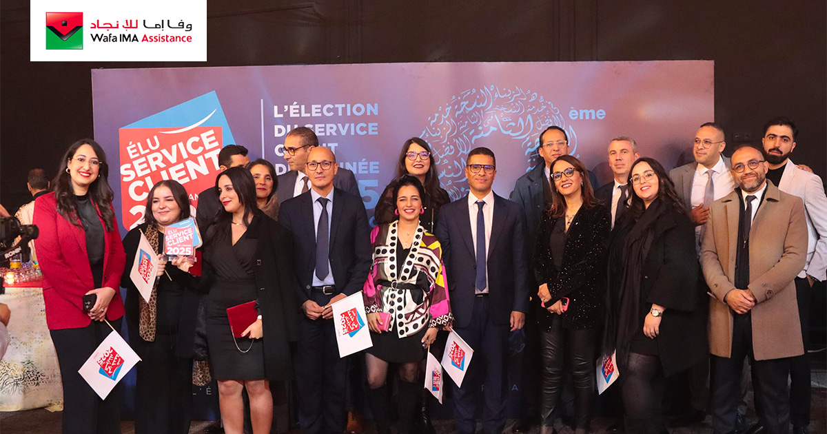WAFA IMA ASSISTANCE ÉLU SERVICE CLIENT DE L’ANNÉE MAROC 2025